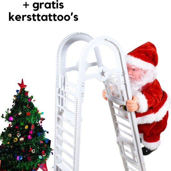 EazyPeezy™ Elektrische Kerstman - Bewegend Kerstdecoratiestuk ...