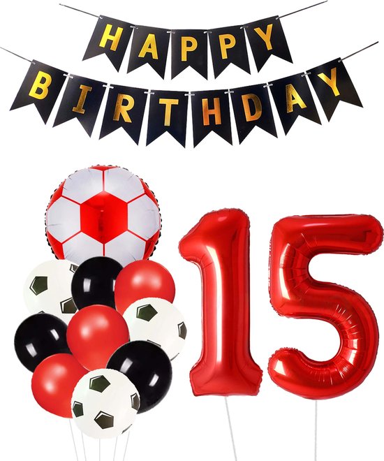 Cijfer Ballon 15 | Snoes Champions Voetbal Plus - Ballonnen Pakket ...