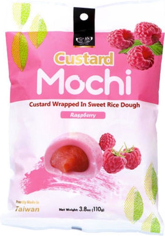 Custard Mochi Raspberry 110 Gram(Gevuld koekjes) | bol