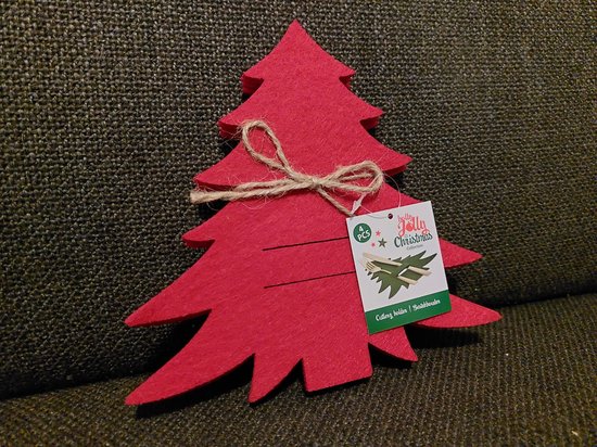 Kerst Bestekhouder - Set van 4 - Vilten Bestekhouders Kerst | Kerstboom ...
