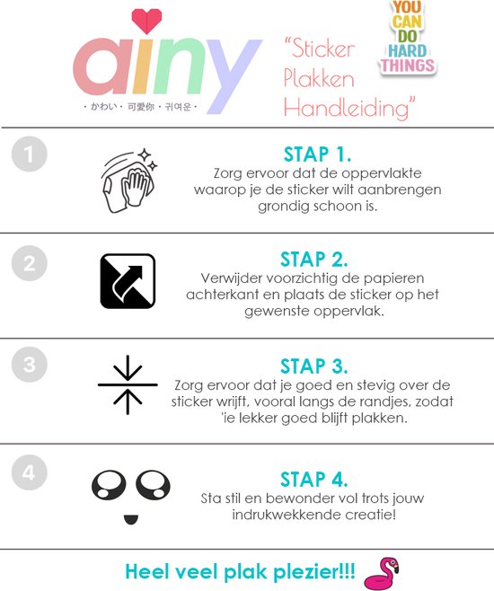 Ainy Kawaii Stickers Aardbei - set van 4 stickervellen om je ...