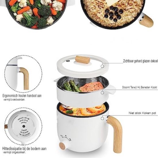 Hotpot Pan - Hotpot Electrisch - Hotpot Kookpot | bol