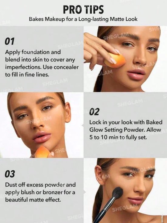 Sheglam - Baked glow setting powder - translucent | bol