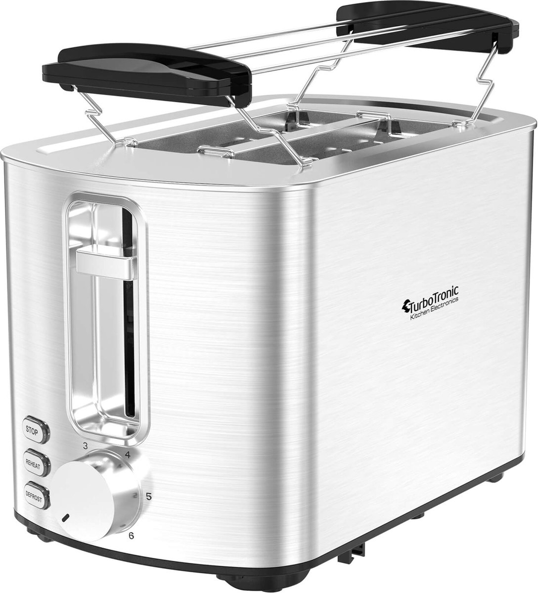 TurboTronic BF12 Broodrooster - Toaster - 2 Boterhammen - RVS | bol