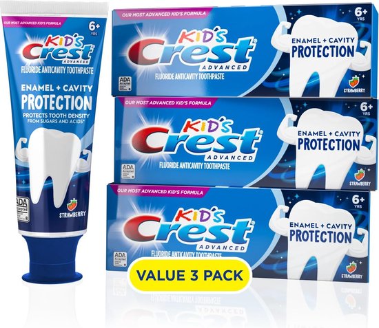Crest Kids Advanced Toothpaste Enamel + Cavity Protection 3 stuks | bol.com