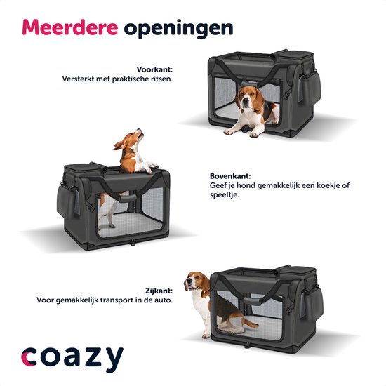 Coazy Honden Reistas | Draagtas - Reisbench - Reismand - Hondenbench ...