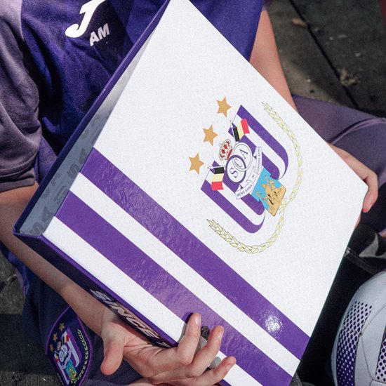 RSC Anderlecht ringmap A4 strepen breed 4 cm + schooletiketten | bol