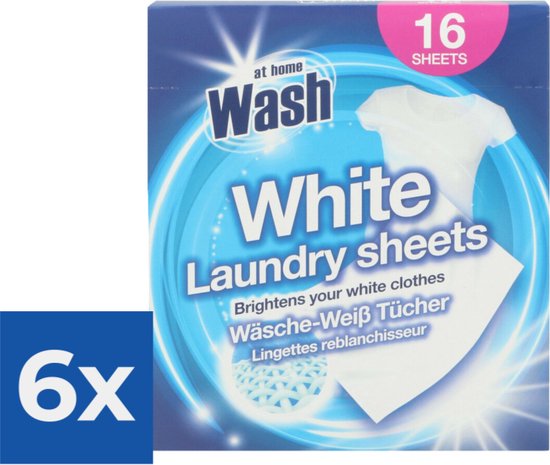 At Home Wasdoekjes Witte Was 12 stuks - Voordeelverpakking 6 stuks | bol