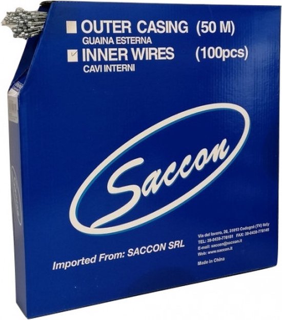 Saccon Box binnenkabel rem 2300mm ton rvs 100 stuks | bol
