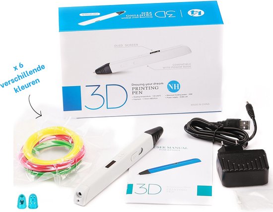 NovaHome® 3D pen Starterspakket XXL - Kwalitatieve 3D pen met Oled ...
