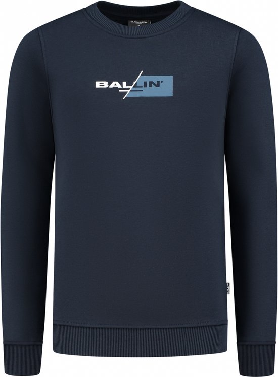 Ballin Amsterdam - Jongens Regular fit Sweaters Crewneck LS - Navy ...