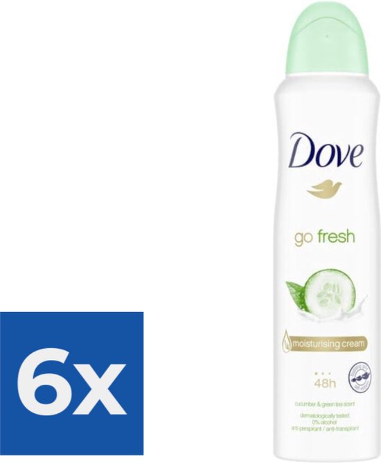 Dove Go Fresh Cucumber Deodorant Spray - Voordeelverpakking 6 stuks | bol