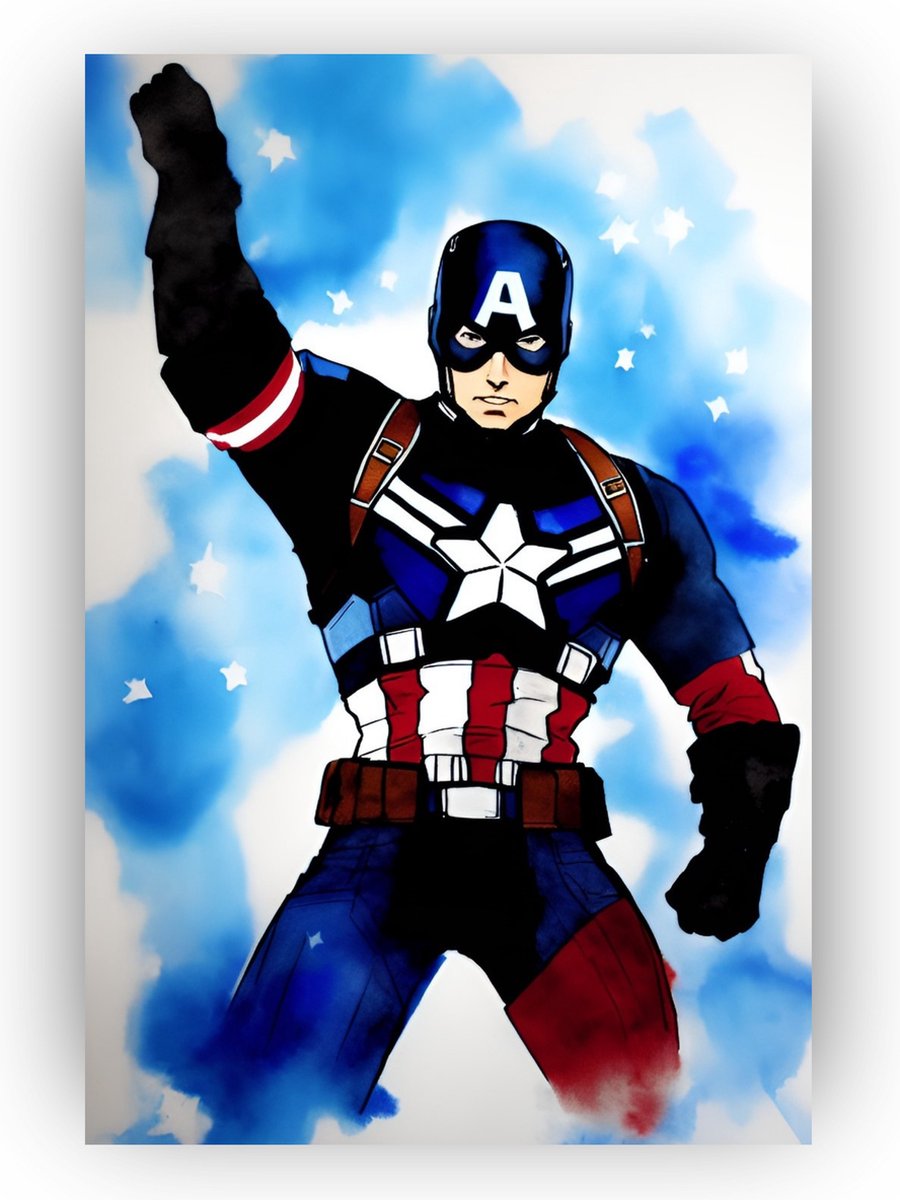 Captain America poster - Marvel poster - Captain america - Avengers ...