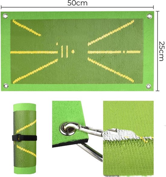 Golf Swing Practice Mat met oefenballen- Divot mat - Golf mat - Impact ...
