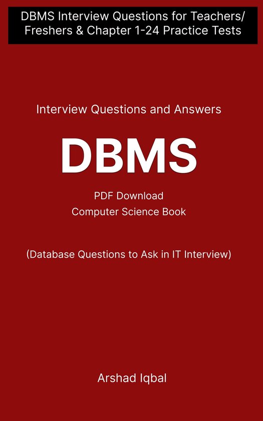 Computer Science Revision Guides - DBMS Important Questions and Answers PDF (ebook),... | bol