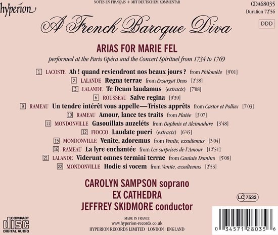 A French Baroque Diva, Ex Cathedra | Muziek | bol