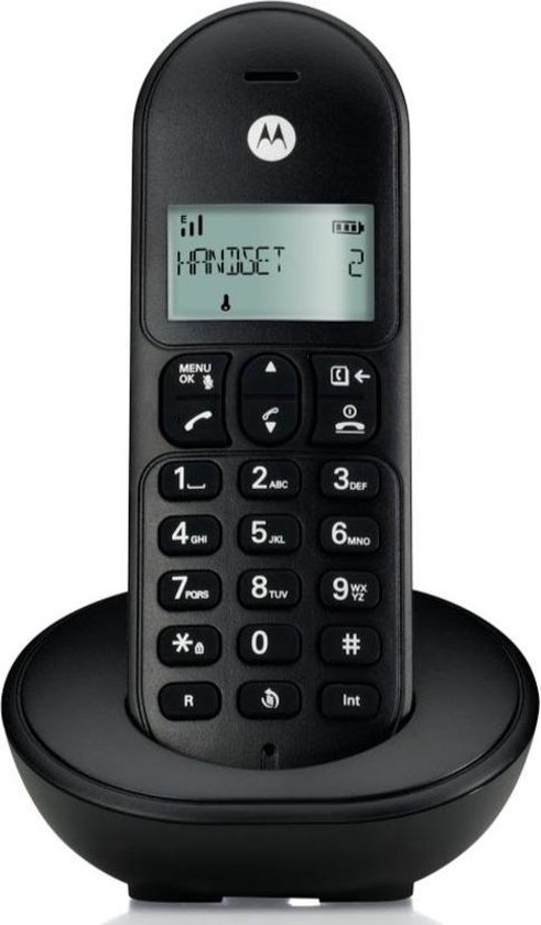 Motorola T101L Basic Single Set - NL - DECT Telefoon - Zwart | bol