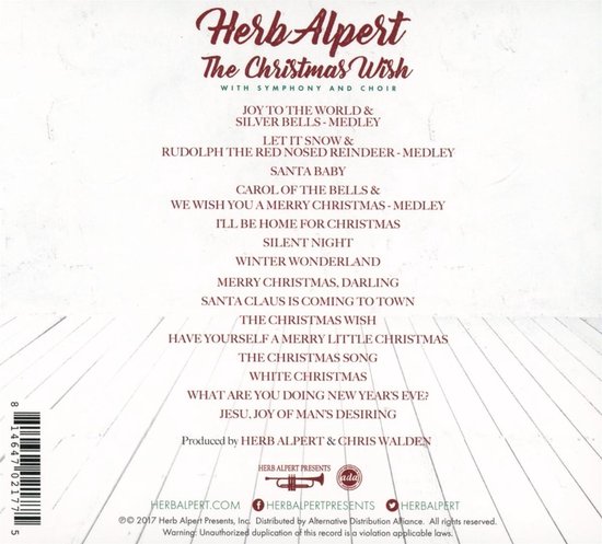 The Christmas Wish, Herb Alpert | CD (album) | Muziek | bol.com