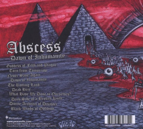 Abscess - Dawn Of Inhumanity [us Import], Abscess | CD (album) | Muziek ...