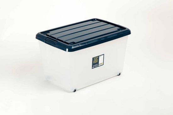 IRIS Rollerbox Opberger - 50L - Met wieltjes - Kunststof | bol