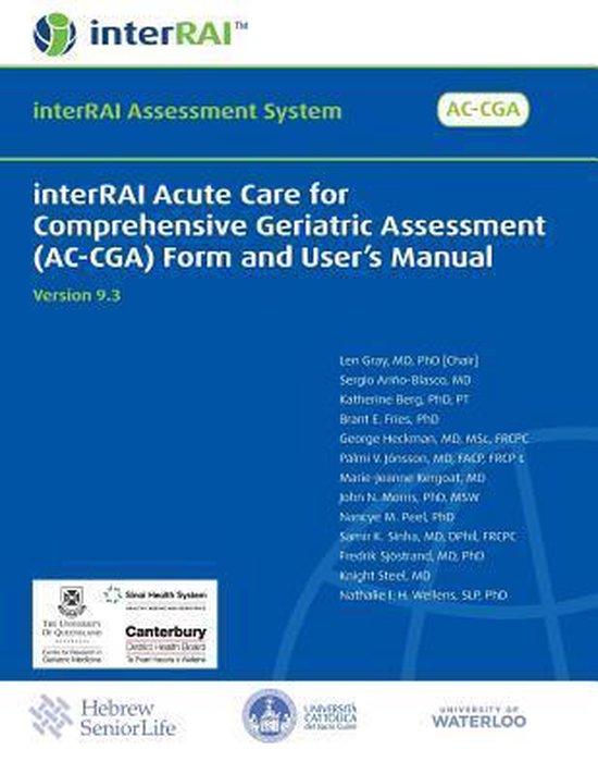 Interrai Acute Care for Comprehensive Geriatric Assessment (AC-Cga ...