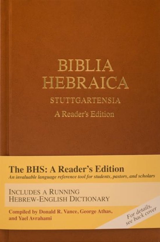 Biblia Hebraica Stuttgartensia, George Athas | 9781598563429 | Boeken | bol