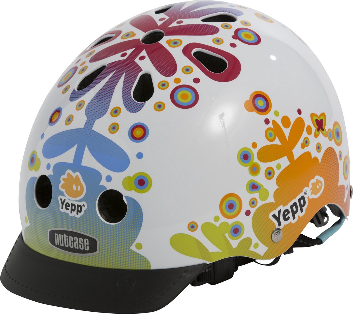 Yepp Fietshelm Floral Junior Wit Maat 52-56 Cm | bol.com