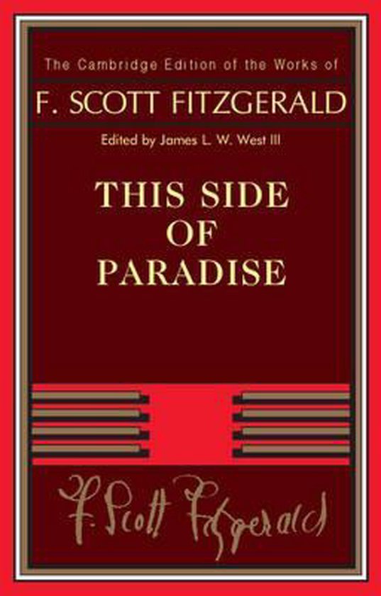 This Side Of Paradise | 9780521170475 | f scott fitzgerald | Boeken | bol