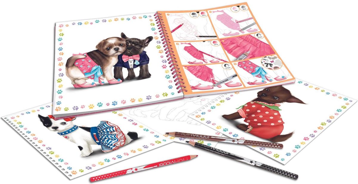 Top Model Create Doggy Tekenboek | bol.com