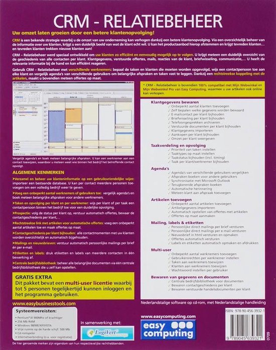 Easy Computing CRM Relatiebeheer, Logivert | 9789045639321 | Boeken ...