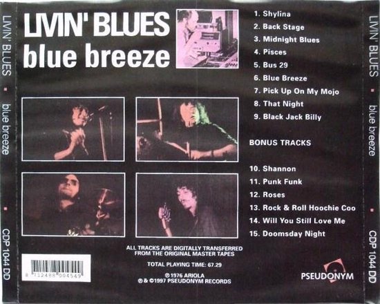 Blue Breeze, Livin' Blues | CD (album) | Muziek | bol