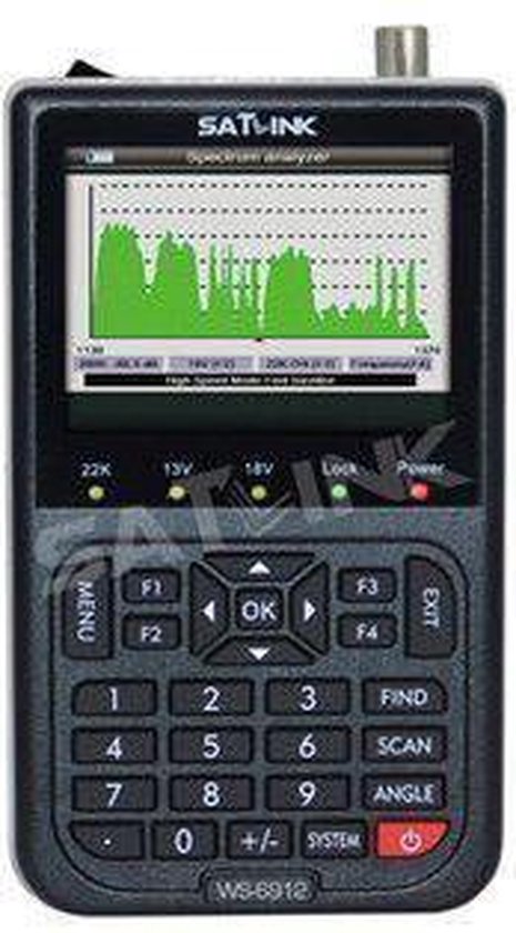 SaTLink WS6912 DVB-S2 Real Time Spectrum satelliet meter | bol.com