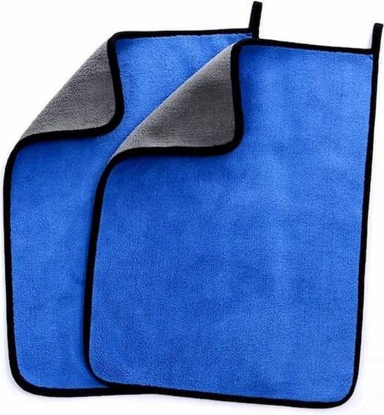 Jumada's microvezel doeken - Auto - Poetsdoek - Blauw - Droogdoek ...