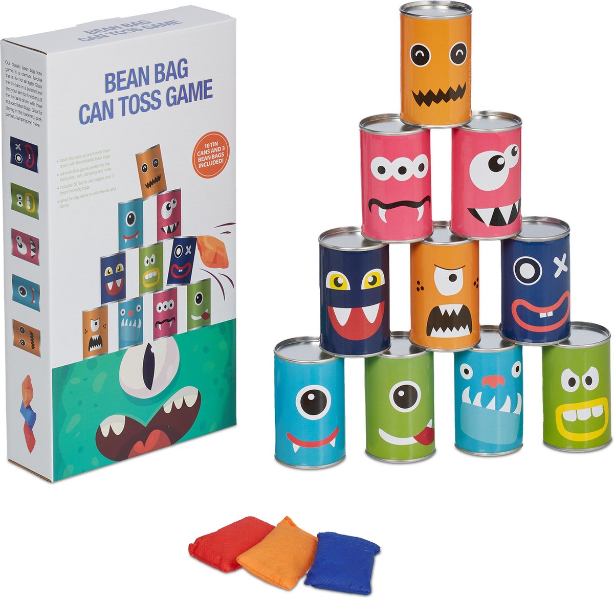 Relaxdays blikgooien spel - kinderverjaardag spel - oud hollands ...