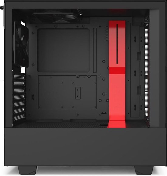 NZXT PC Behuizing - H510i Midi Tower - Zwart/Rood | bol.com
