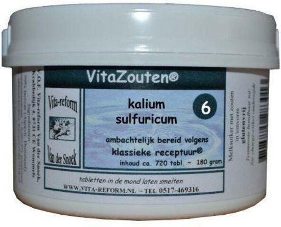 Vitazouten Kalium sulfuricum VitaZout Nr. 06 720tb | bol.com