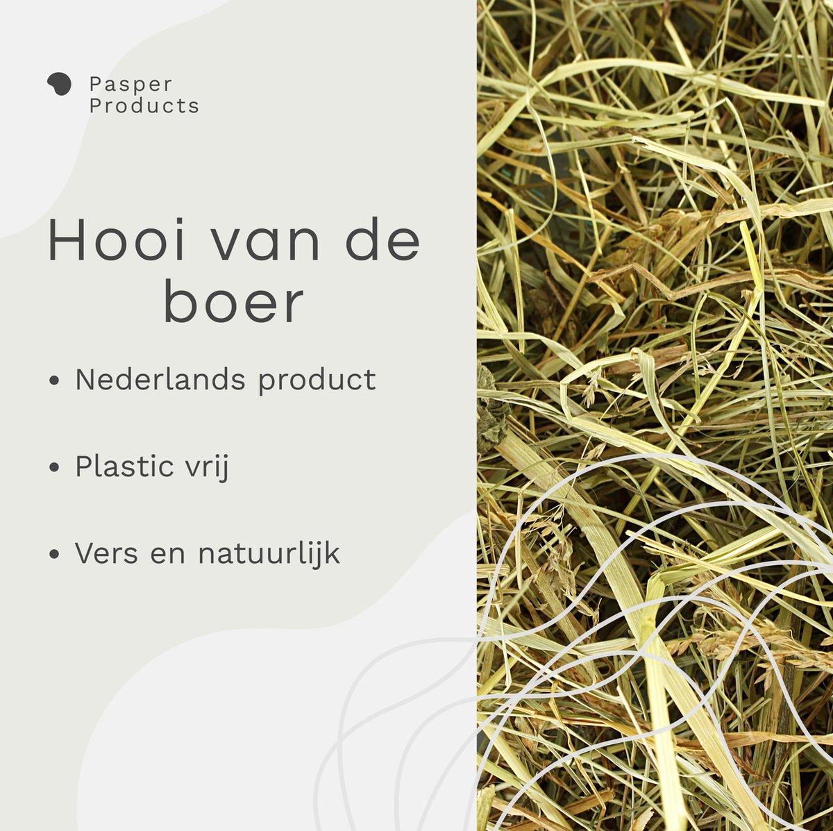 Hooi 8kg - Van de boer uit Nederland - 2022 geoogst - Konijn, Cavia en ...