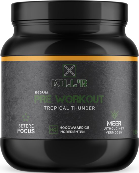 Kill'r Nutrition - Pre Workout Tropical Thunder | bol.com