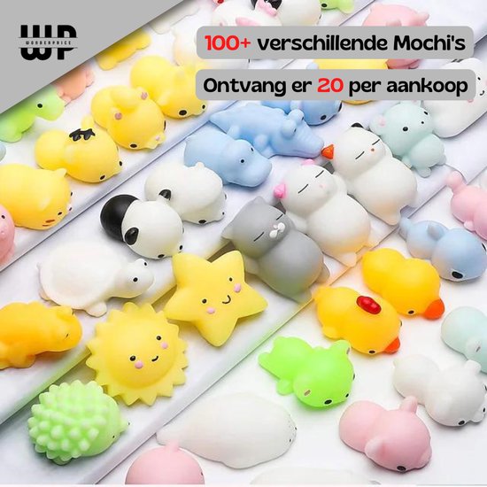 Fidget Toys - Mochi - Squishy - 20 Stuks - Spaar ze allemaal - Fidget ...