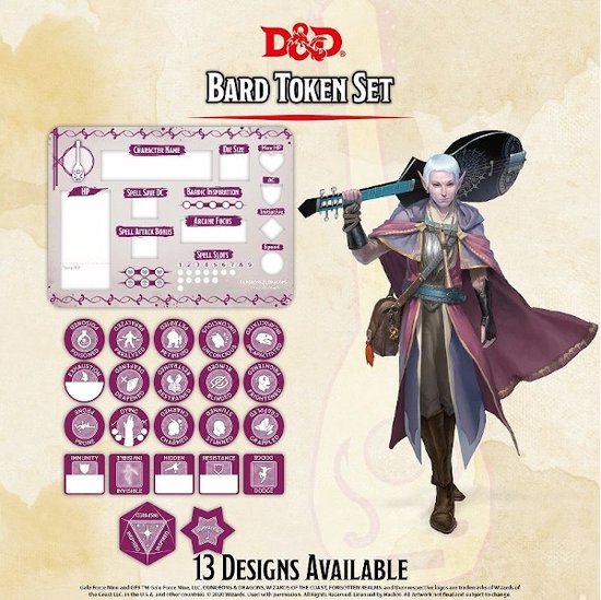 D&D Token set - Bard | bol