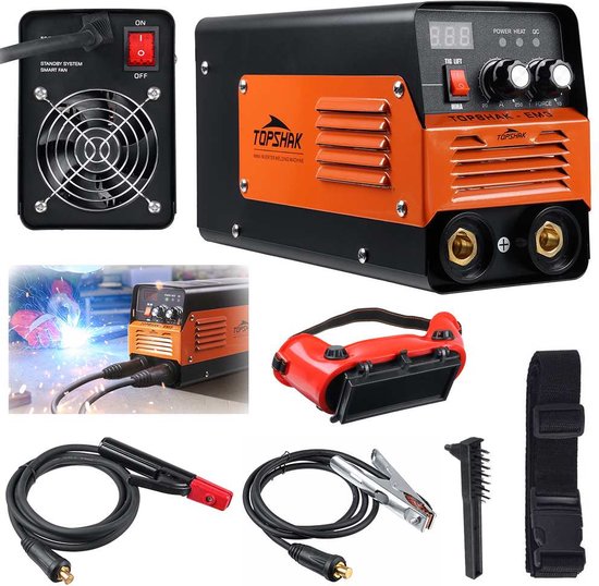 TOPSHAK TS-EM3 lasapparaat - Welding Machine - 160A - TIG/MMA Equipped ...