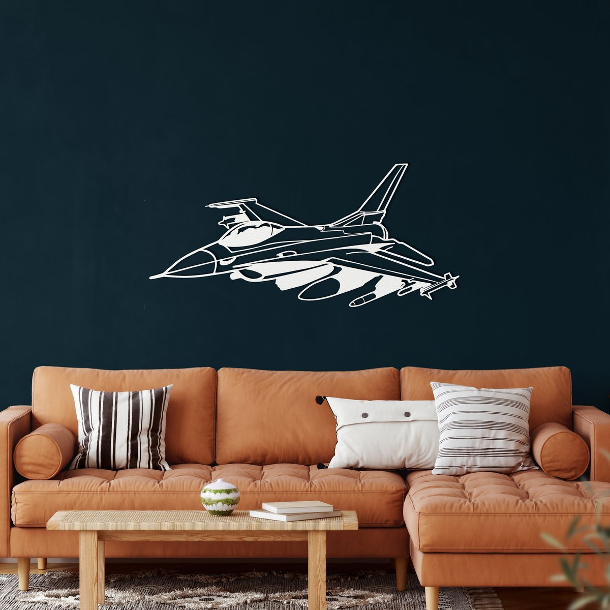 Wanddecoratie | Straaljager / Fighter Jet | Metal - Wall Art ...