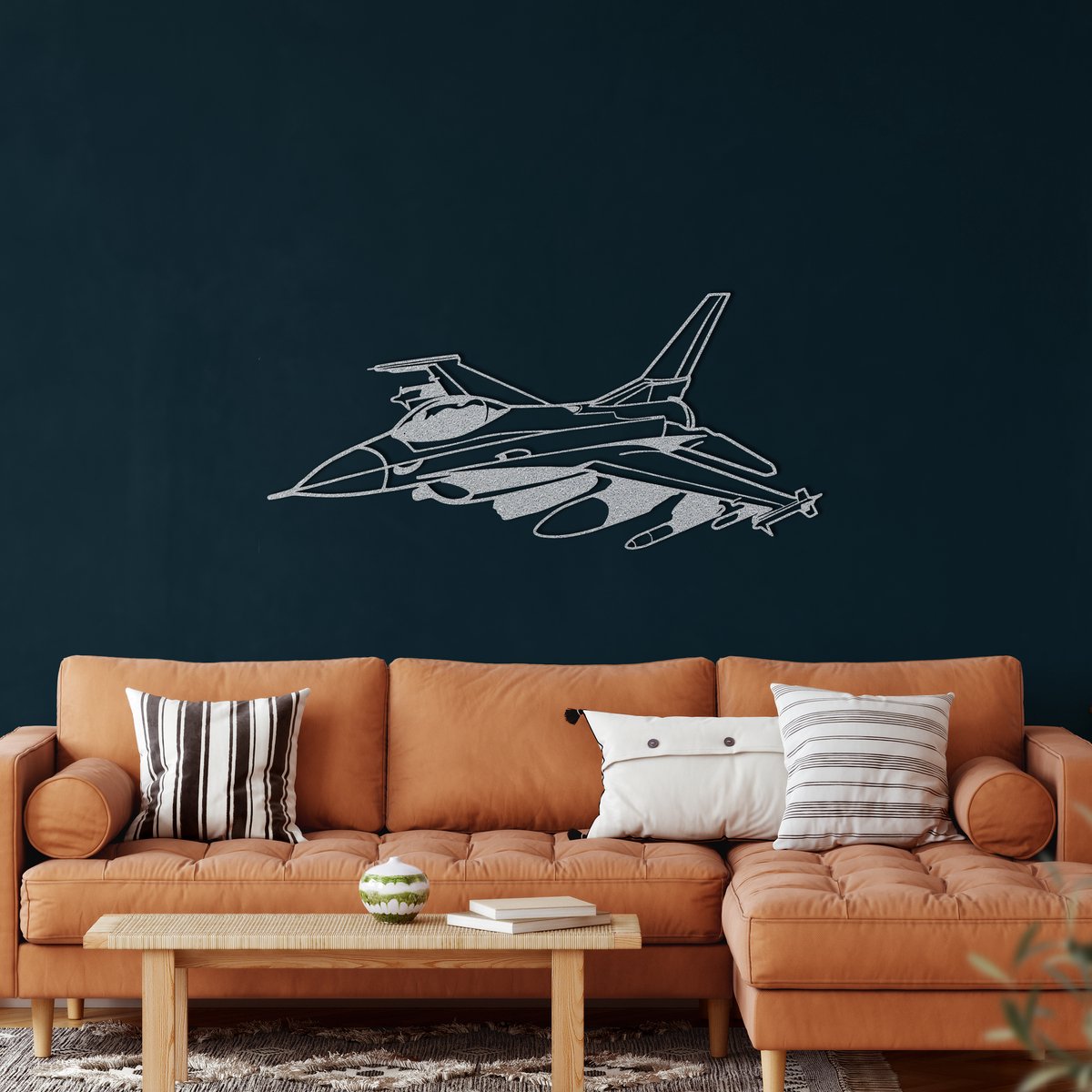 Décoration murale | Avion de chasse / Jet de chasse | Métal - Art mural ...