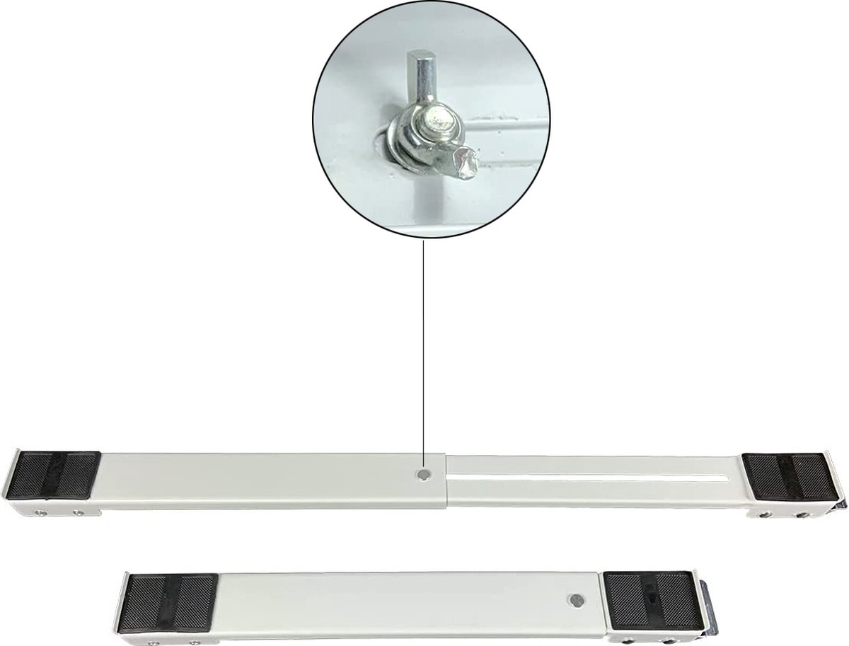 Transport Roller Verstelbaar - Wasmachine verhoger - Wit - Eenvoudig ...