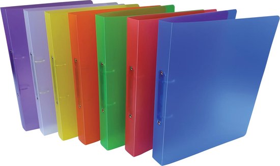 Alpha ringmap, voor ft A4, uit PP, 2 ringen van 25 mm, geassorteerde ...