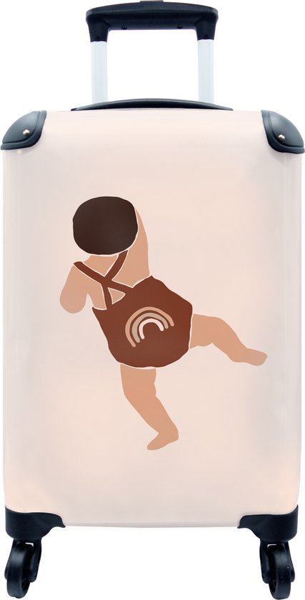 Koffer - Baby - Kinderen - Pastel - Past binnen 55x40x20 cm en 55x35x25 ...