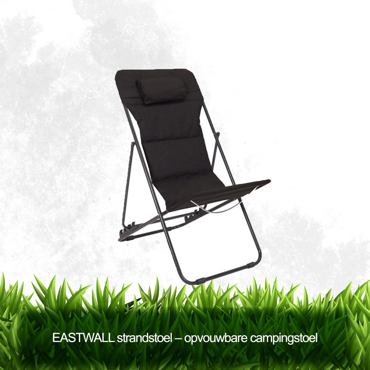 EASTWALL strandstoel – opvouwbare campingstoel – comfortabele visstoel ...