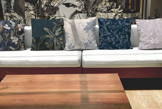 Tuin kussen - Deep Forest navy 50x50 | bol