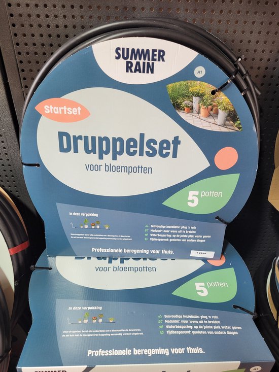 SummerRain - tuinslang - startset druppelset voor bloempotten - 5 bloempotten | bol.com