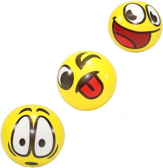 Emoji Stressbal 3 Stuks Medium Density – Voor het Reduceren van Stress ...